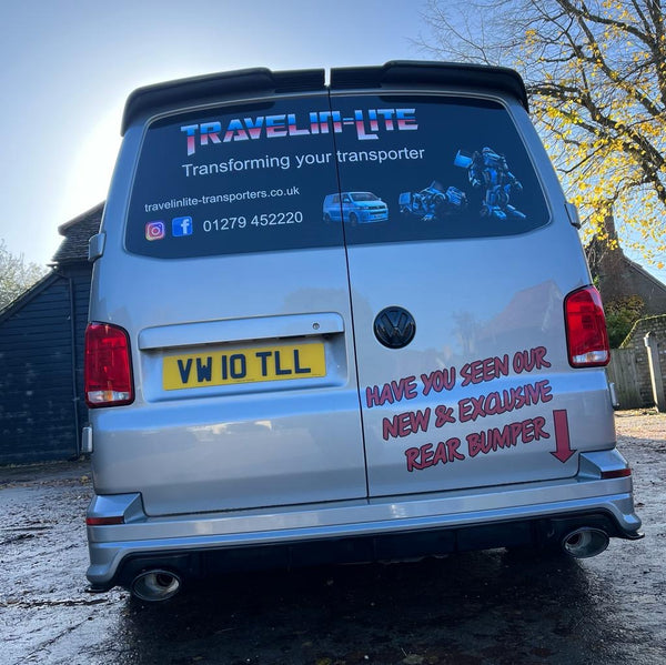 T5 T5.1 T6 T6.1 TL-RS Rear Bumper With Custom Exhaust System (Carbon ...