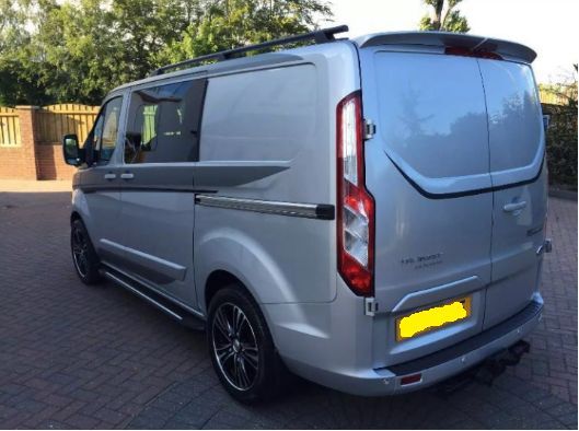 Ford Transit Custom Twin Rear Spoiler PU Plastic Great Fit & Quality 2 ...