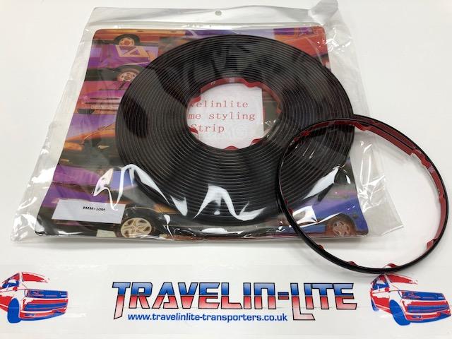 Black Styling Strip 9mm 10 Meter Pack – Travelin-Lite