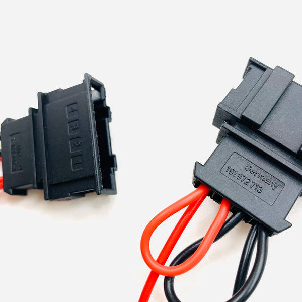 VW Speaker Adapter Connectors Pair Wire Cable Lead – Travelin-Lite